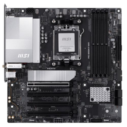 MSI PRO B850M-P WIFI, AMD B850, AM5, Micro ATX, 4 DDR5, HDMI, DP, Wi-Fi ...