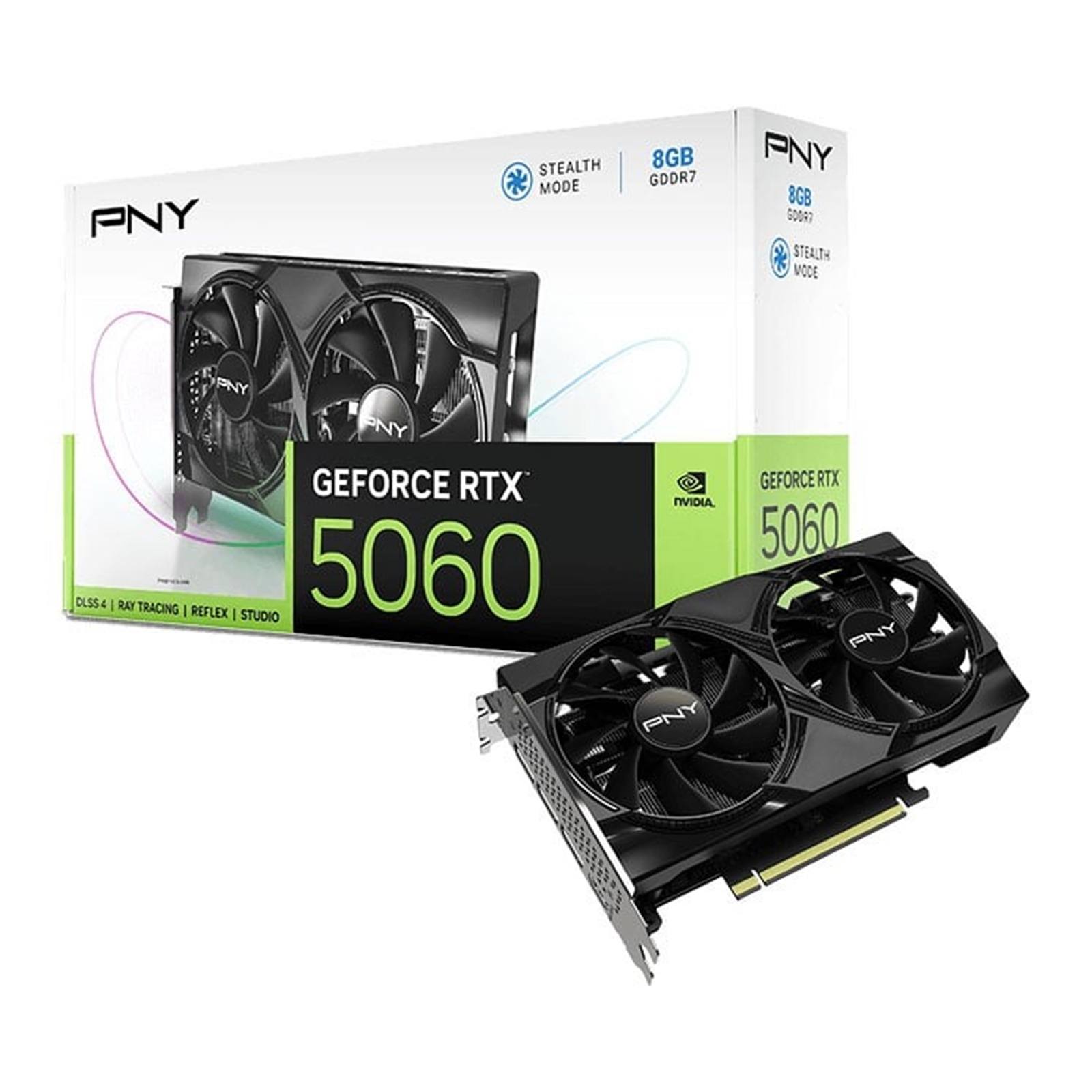 PNY NVIDIA GeForce RTX 5060 8GB GDDR7 Graphics Card, 3840 CUDA Cores ...